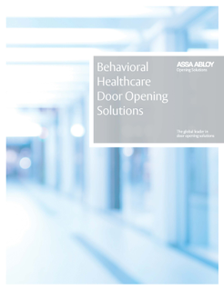 Ligature Resistant & Behavioral Health Door Hardware | ASSA ABLOY DSS