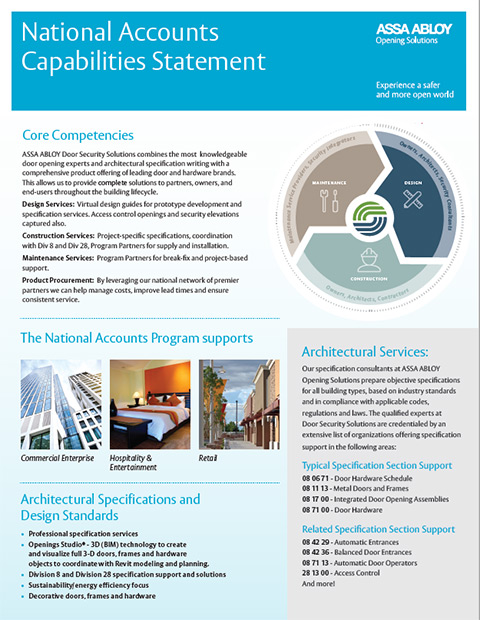 ASSA ABLOY National Accounts Program | ASSA ABLOY DSS